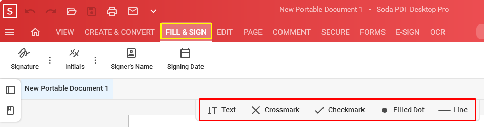How to fill out forms with the Fill & Sign module? – Soda PDF