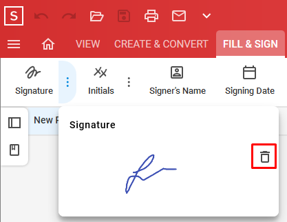 How to add a Signature appearance in the Fill & Sign module? – Soda PDF