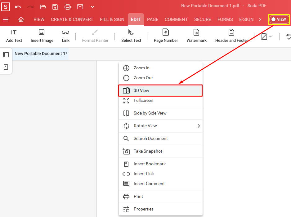 What are the different view modes? – Soda PDF