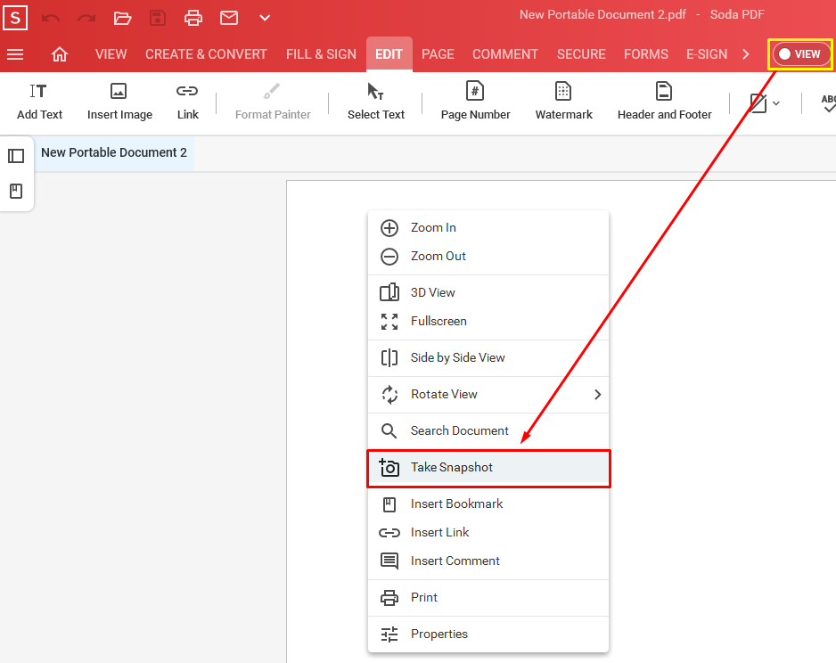 What is the Snapshot Feature? – Soda PDF