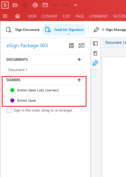 How to Create a New E-Sign Document Package – Soda PDF