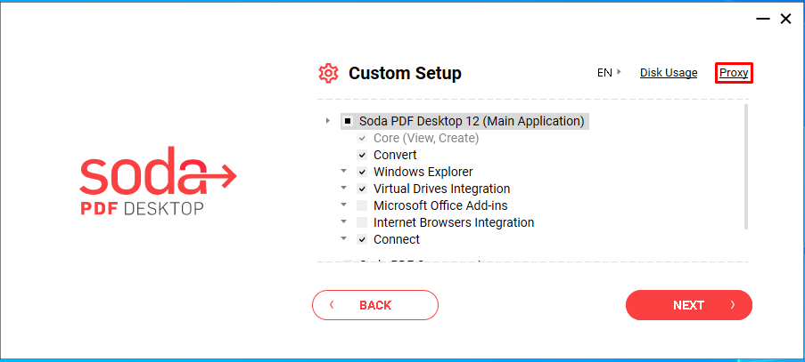 What are the advanced options when downloading and installing Soda PDF? – Soda PDF