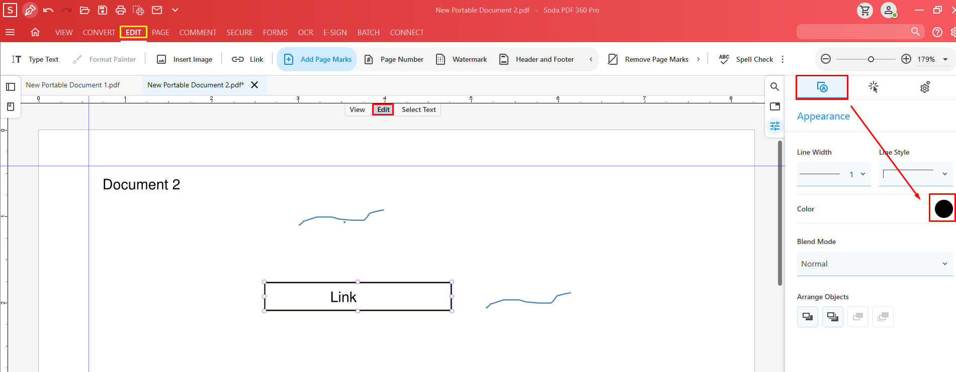 How To Hide The Border Surrounding The Links Created In My PDF Document