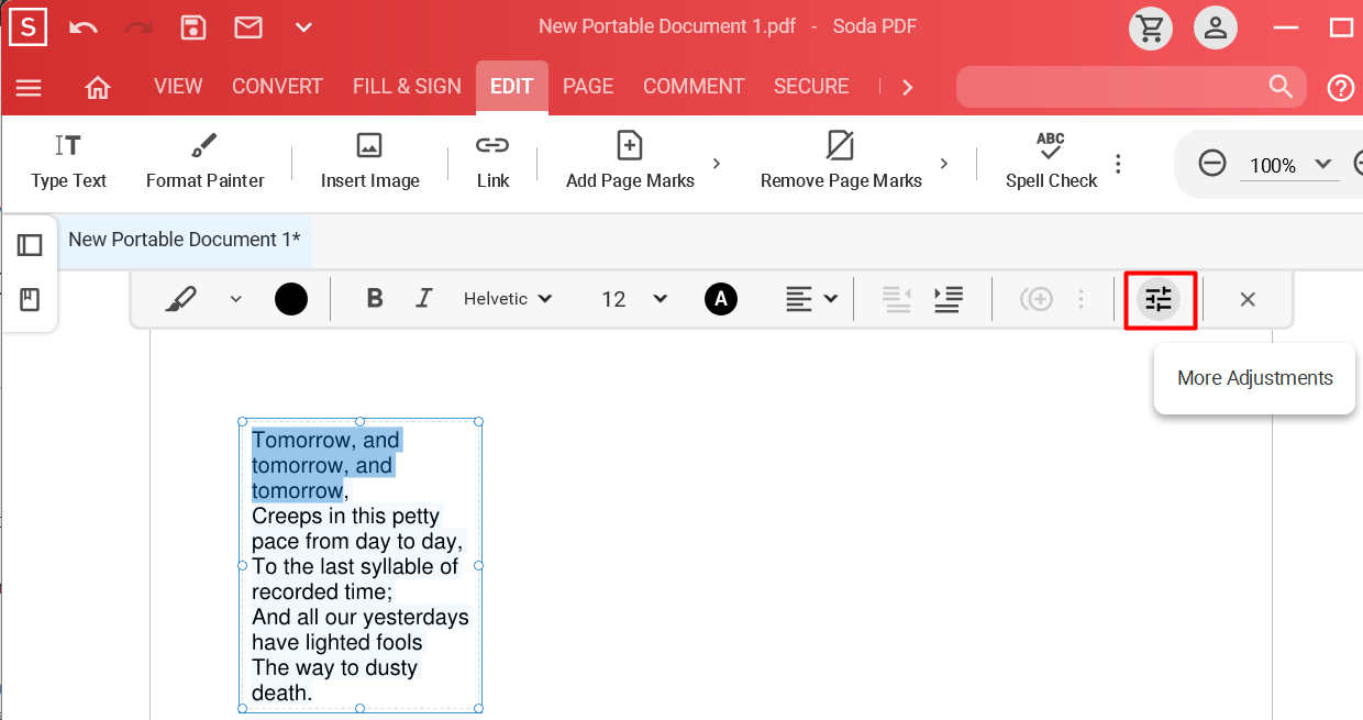 How to Edit Text in a PDF Document – Soda PDF