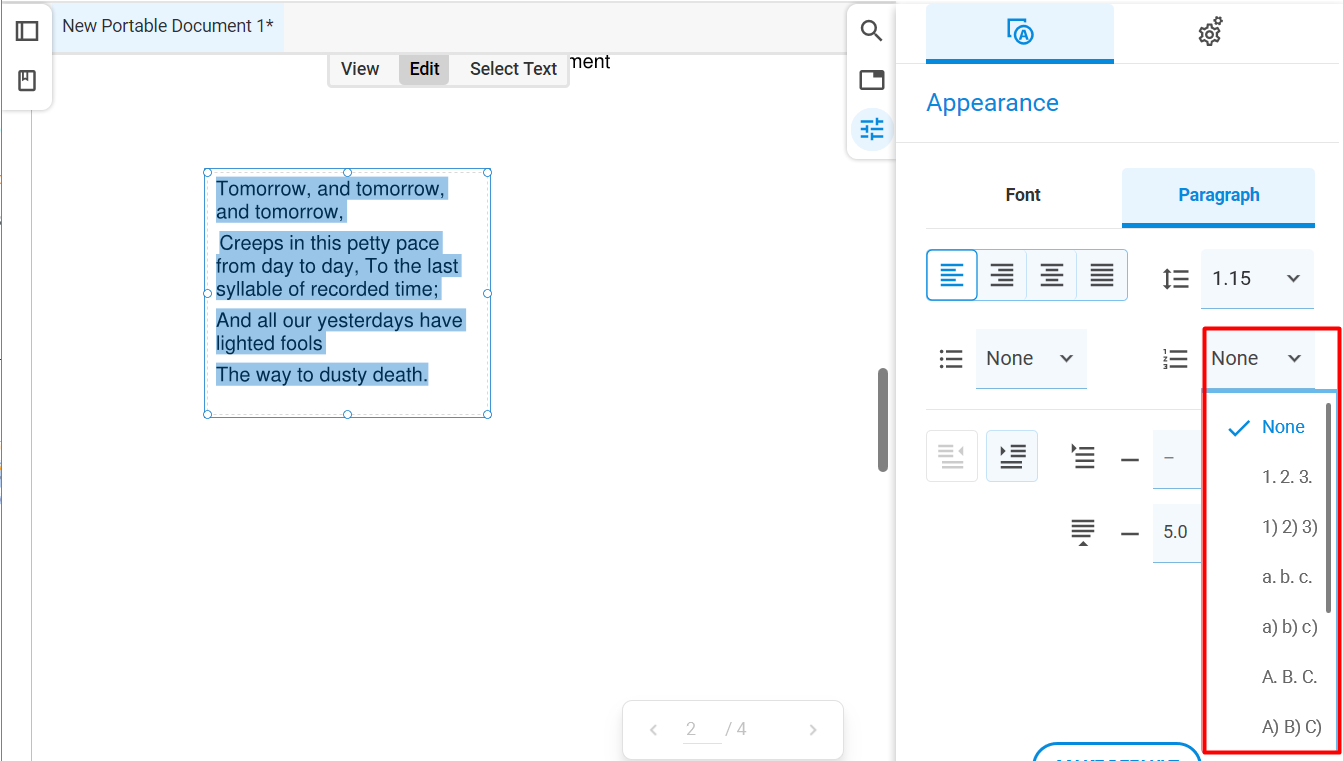 How to Edit Text in a PDF Document – Soda PDF