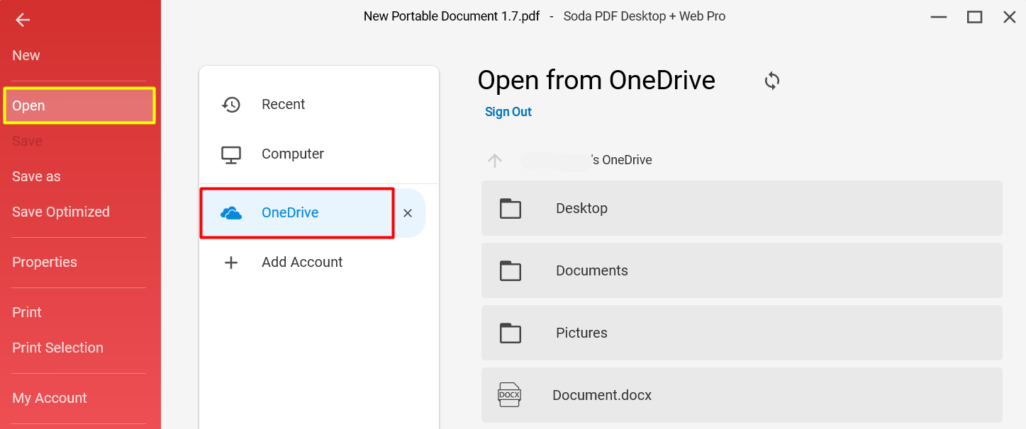 How does OneDrive integrate into Soda PDF? – Soda PDF